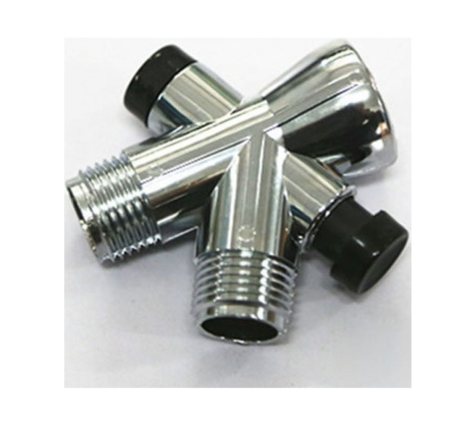 Chrome 3 Way Shower Diverter Valve Water Separator Valve Water Flow