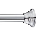 Chrome 44-72-Inch Adjustable Tension Mounted Straight Shower Curtain ...