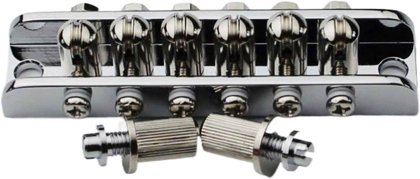 Chrome 6 String Guitar Bridge Roller Bridge For Guitar for Mo-srite ...
