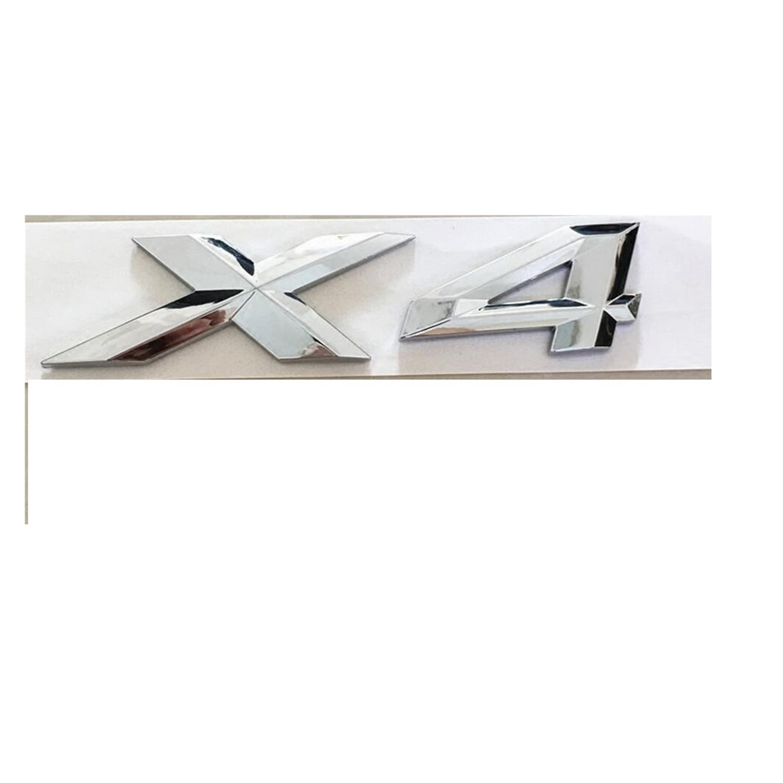 Chrome ABS Number Letters Word Car Trunk Badge Emblem Letter Decal ...