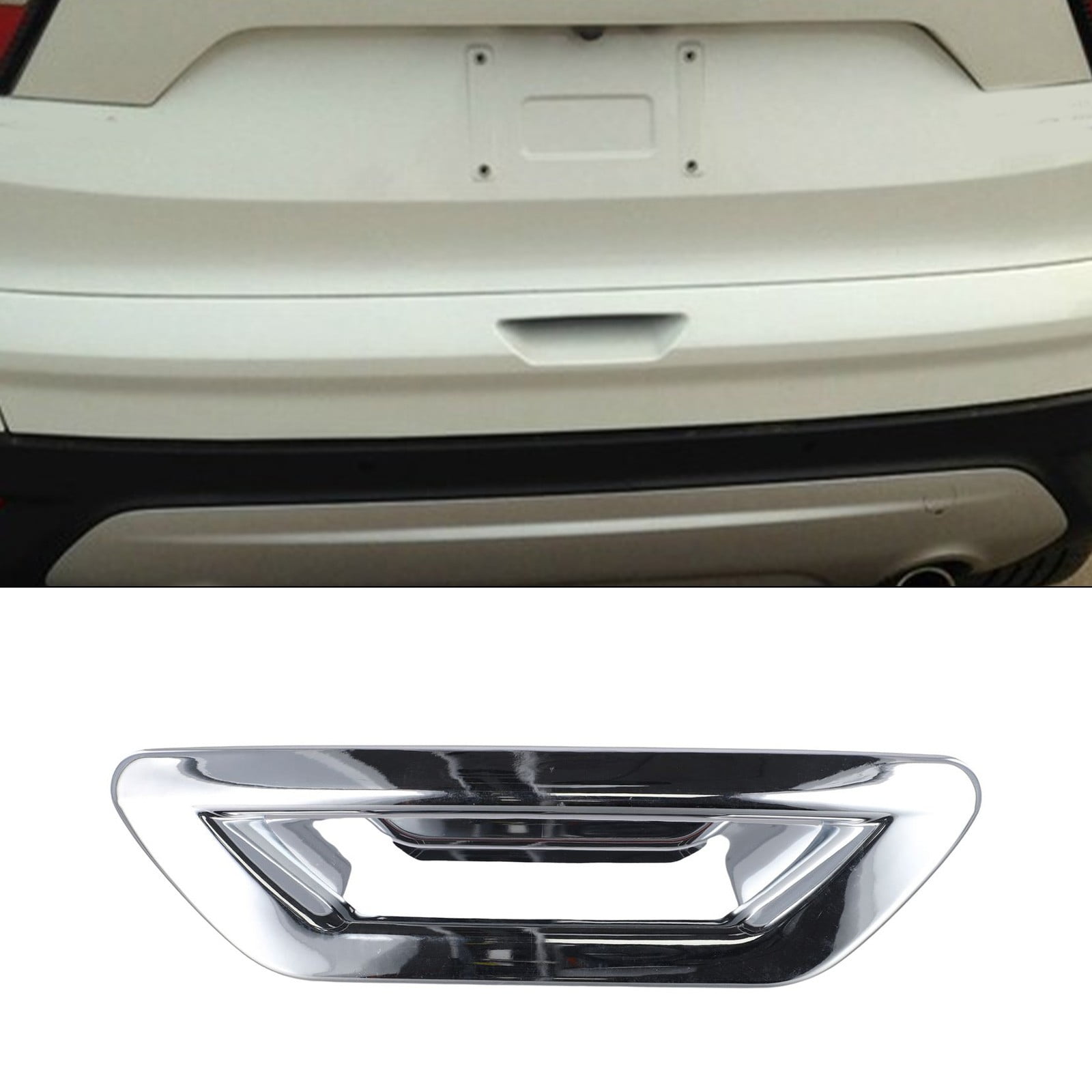 Chrome ABS Rear Trunk Door Handle Trim Cover for Ford Edge 2015 2020 ...