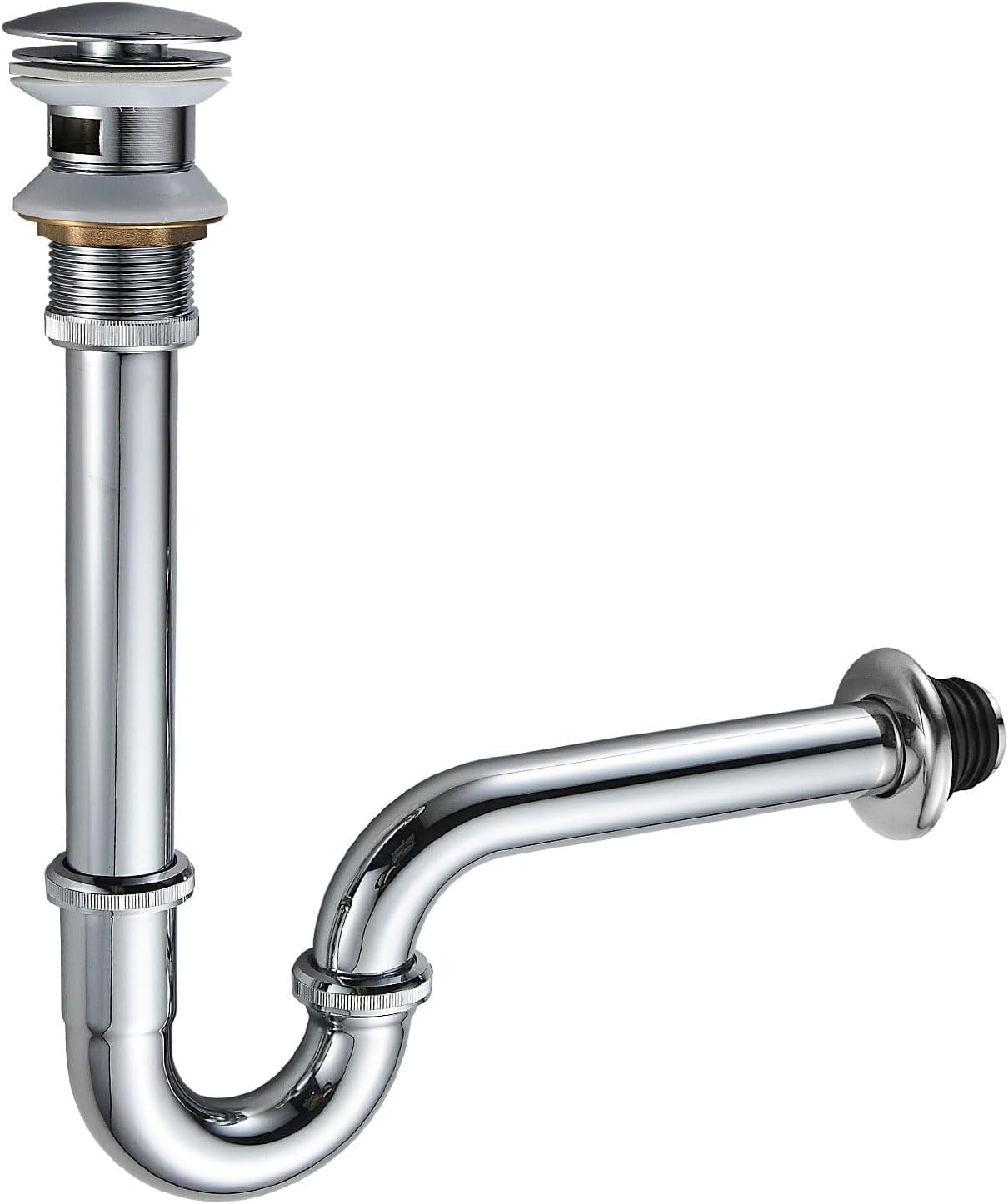 Chrome Bathroom Basin Sink Stopper U Shape Bottle Trap, Adjustable ...