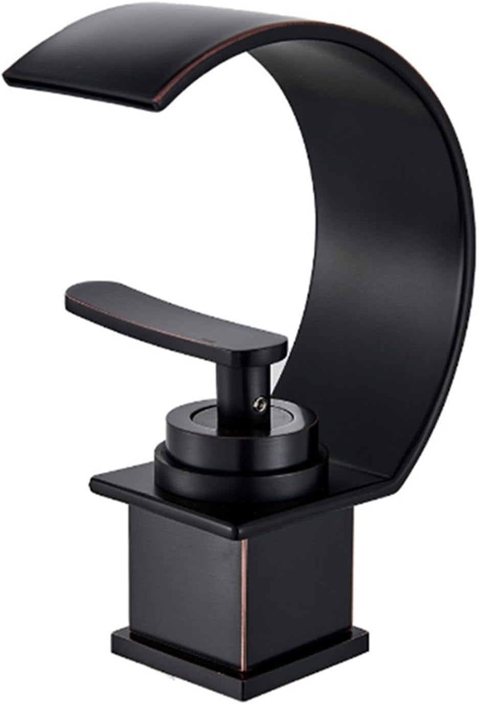 Chrome Bathroom Sink Faucet Contemporary Waterfall Gentle Effluent and ...