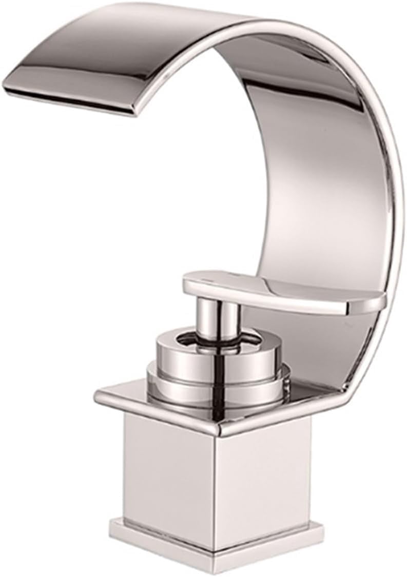 Chrome Bathroom Sink Faucet Contemporary Waterfall Outlet Gentle ...