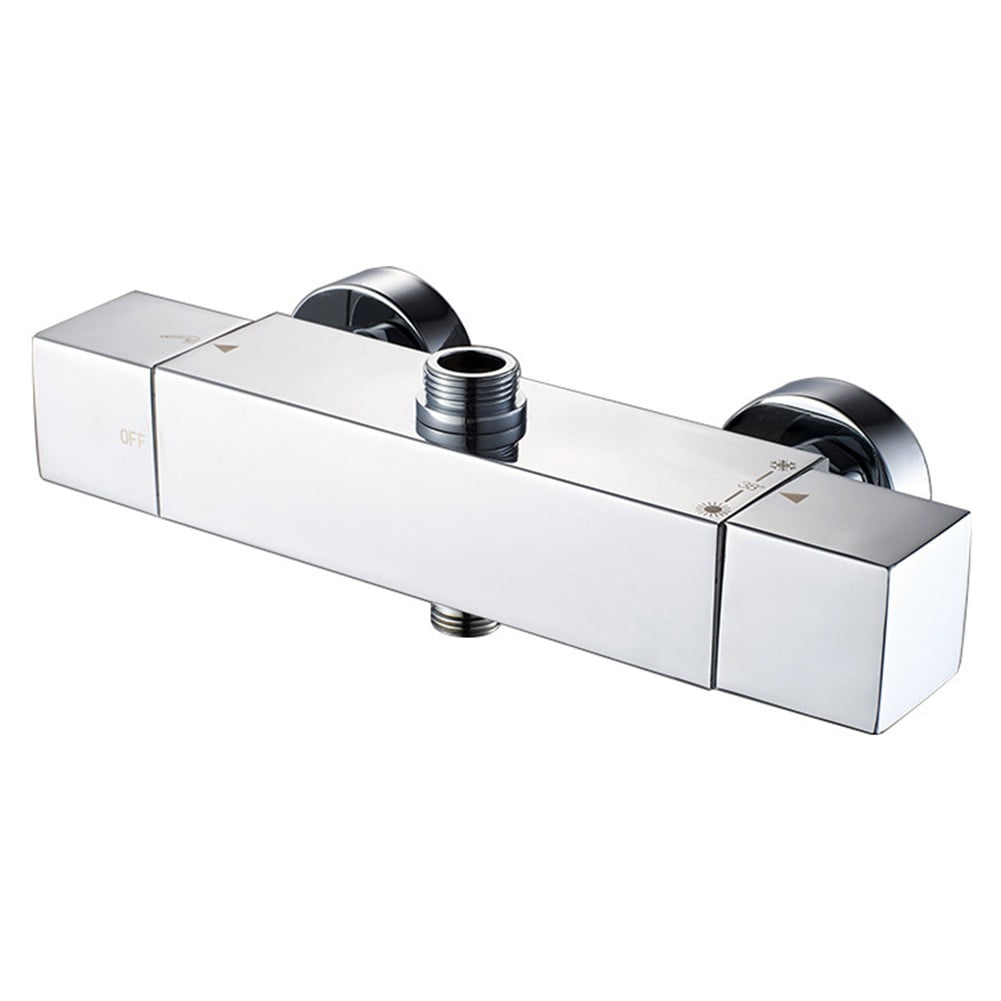 Chrome Bathroom Thermostatic Bath Shower Mix er Taps Deck Mounted Valve ...
