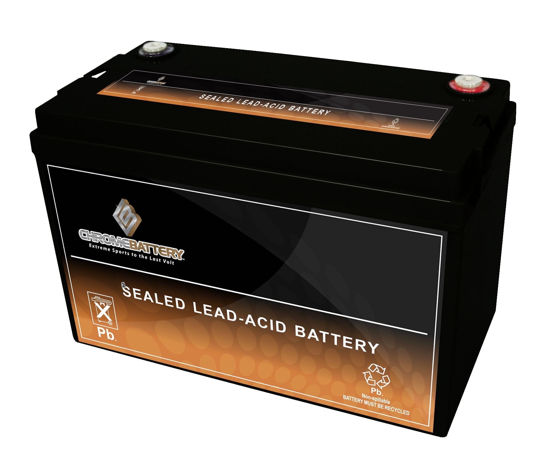 Chrome Battery 12V 110Ah AGM Lead Acid Replacement for Group 30h ...