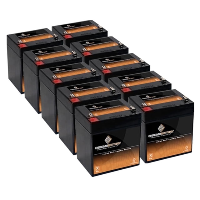 Chrome Battery 12V (12 Volt) (12 Volt) 4.5Ah SLA Battery replaces Nph5 ...