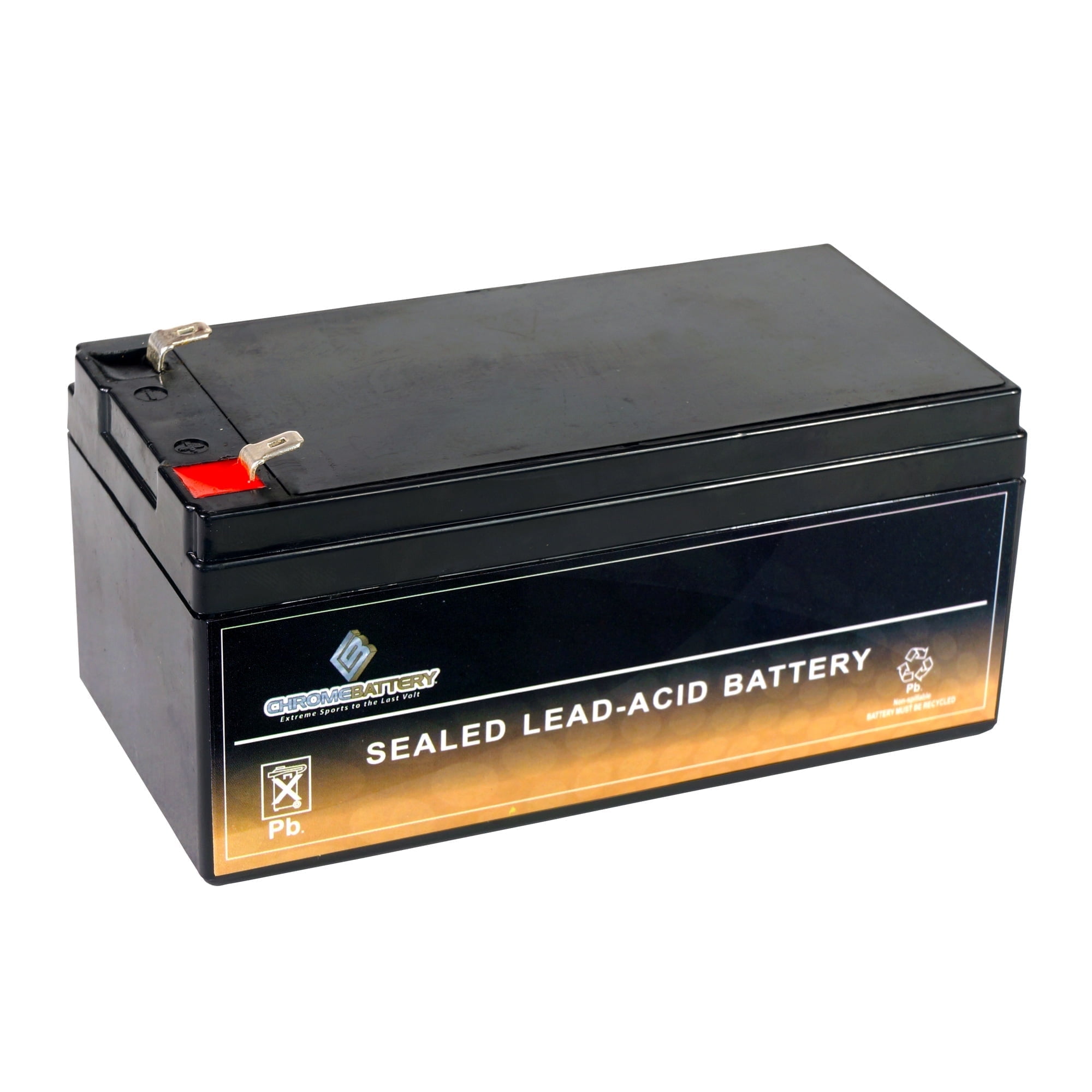 Chrome Battery 12V (12 Volts) 3.3Ah Sealed Lead Acid (SLA) Battery for ...