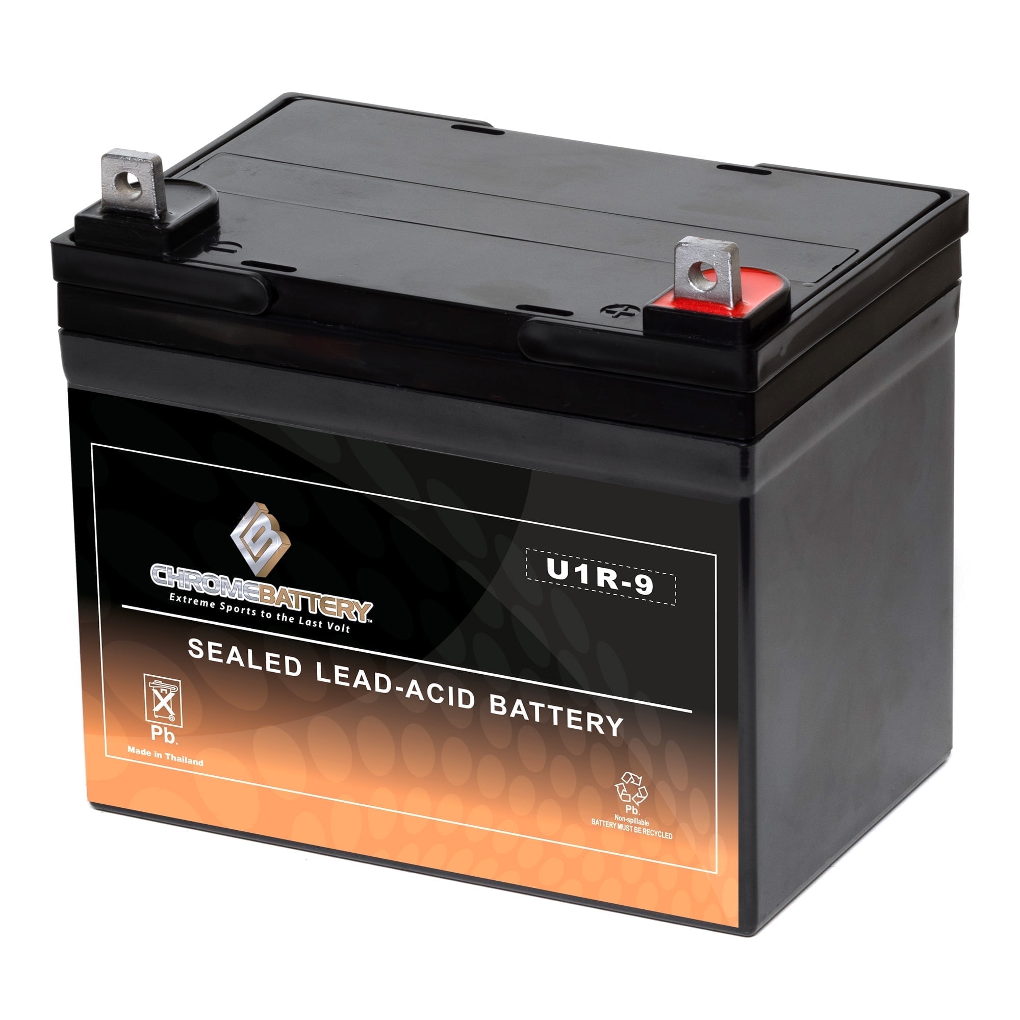 Chrome Battery U1r-9 (12v 35Ah T3 12 Volts,35 Ah, 220 Cca) Rechargeable ...