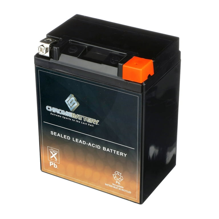 Chrome Battery YB14L A2 14L A2 12 Volt 14 Ah 190 CCA Riding Lawn Mower Battery for Murray Ohio 2523 3033 3035 6 30502