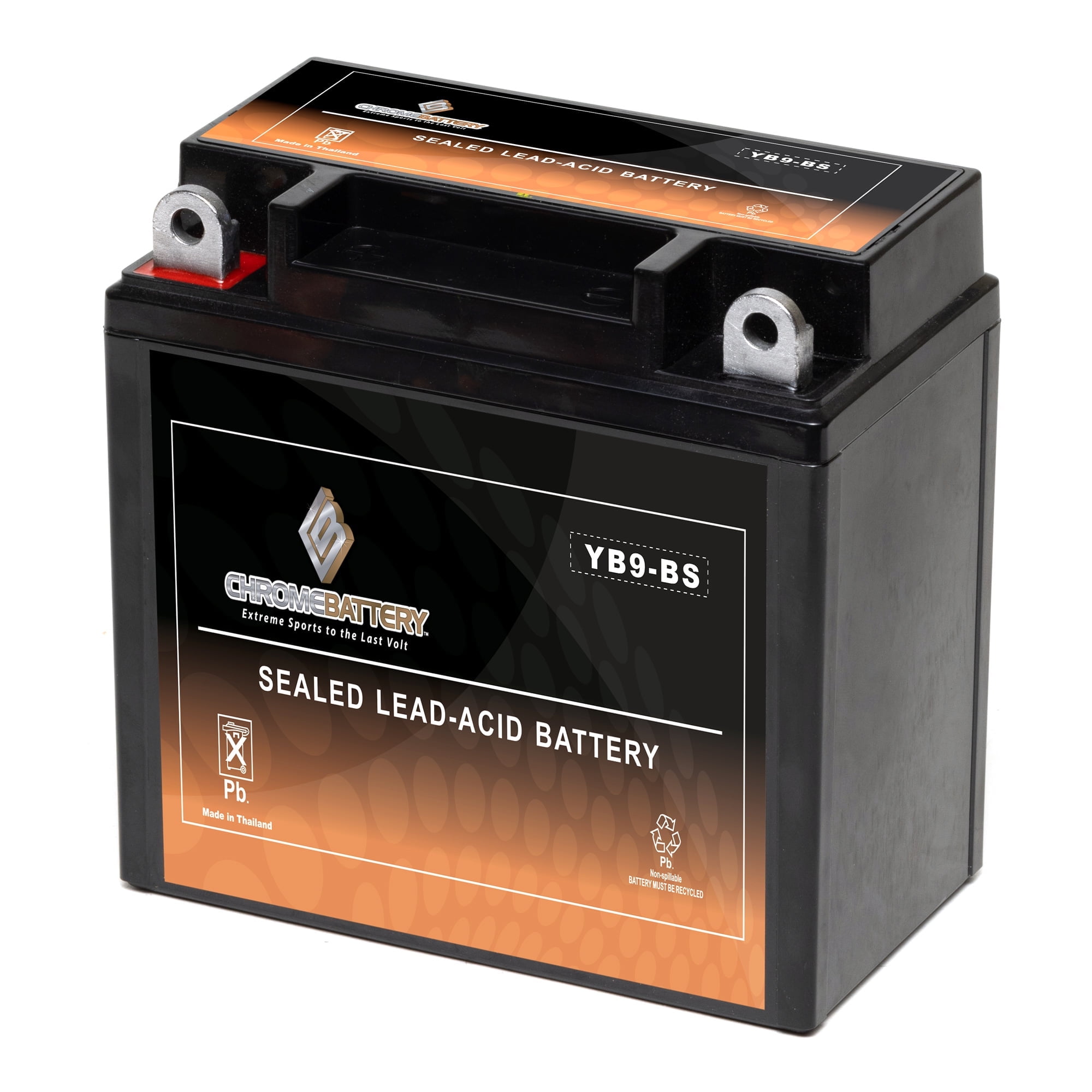 Chrome Battery YB9-BS (12AH-BS 12 Volt,9 Ah, ) Sealed Maintenance Free ...