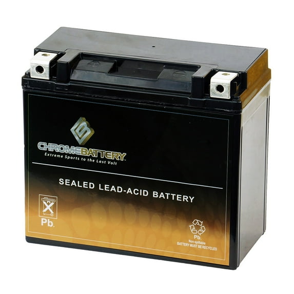 Chrome Battery YTX20-BS High Performance AGM Motorcycle Battery for ATV ...