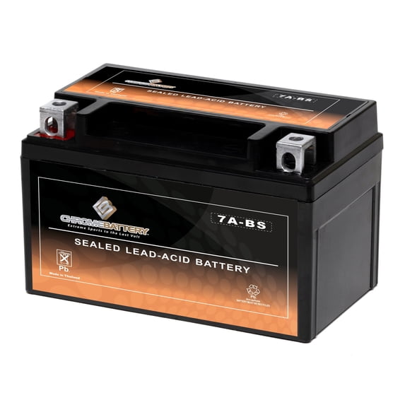 Chrome Battery YTX7A-BS High Performance Sealed AGM Scooter Battery for ...