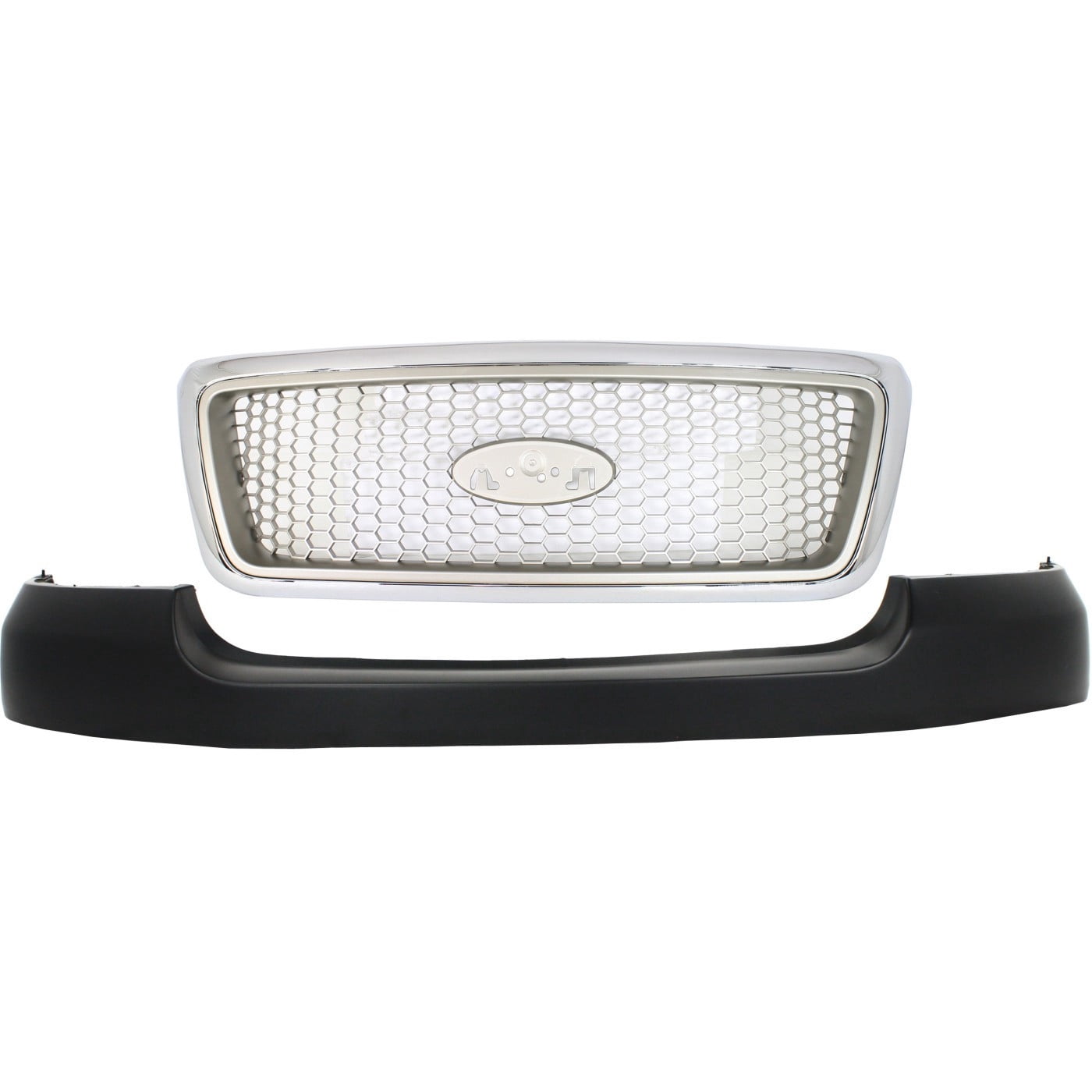 Chrome Beige Insert Grille Assembly for Ford for F-150 2004-2006 ...