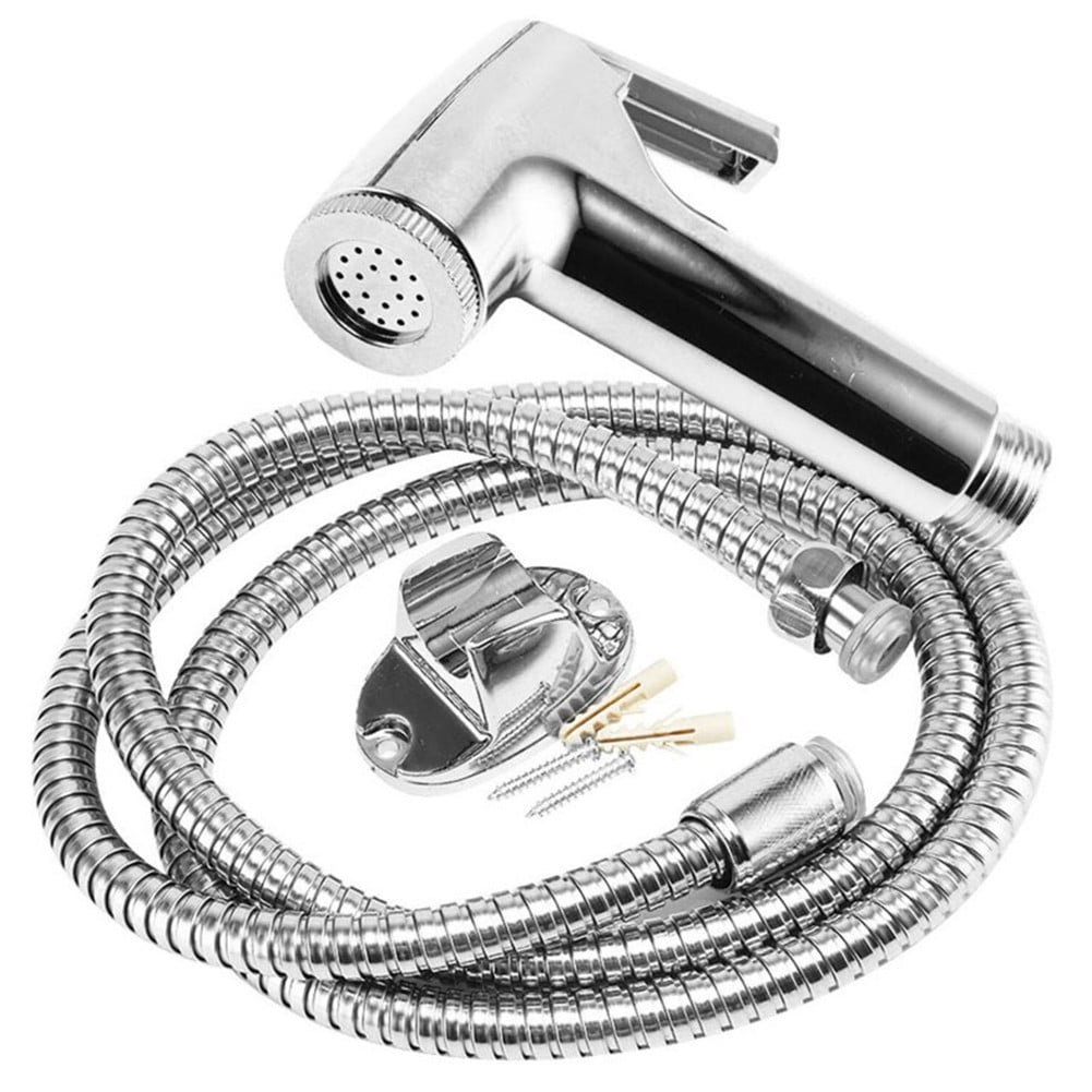 Chrome Bidet Shattaf Douche Spray Hygienic Toilet Shower Head Hose Set ...