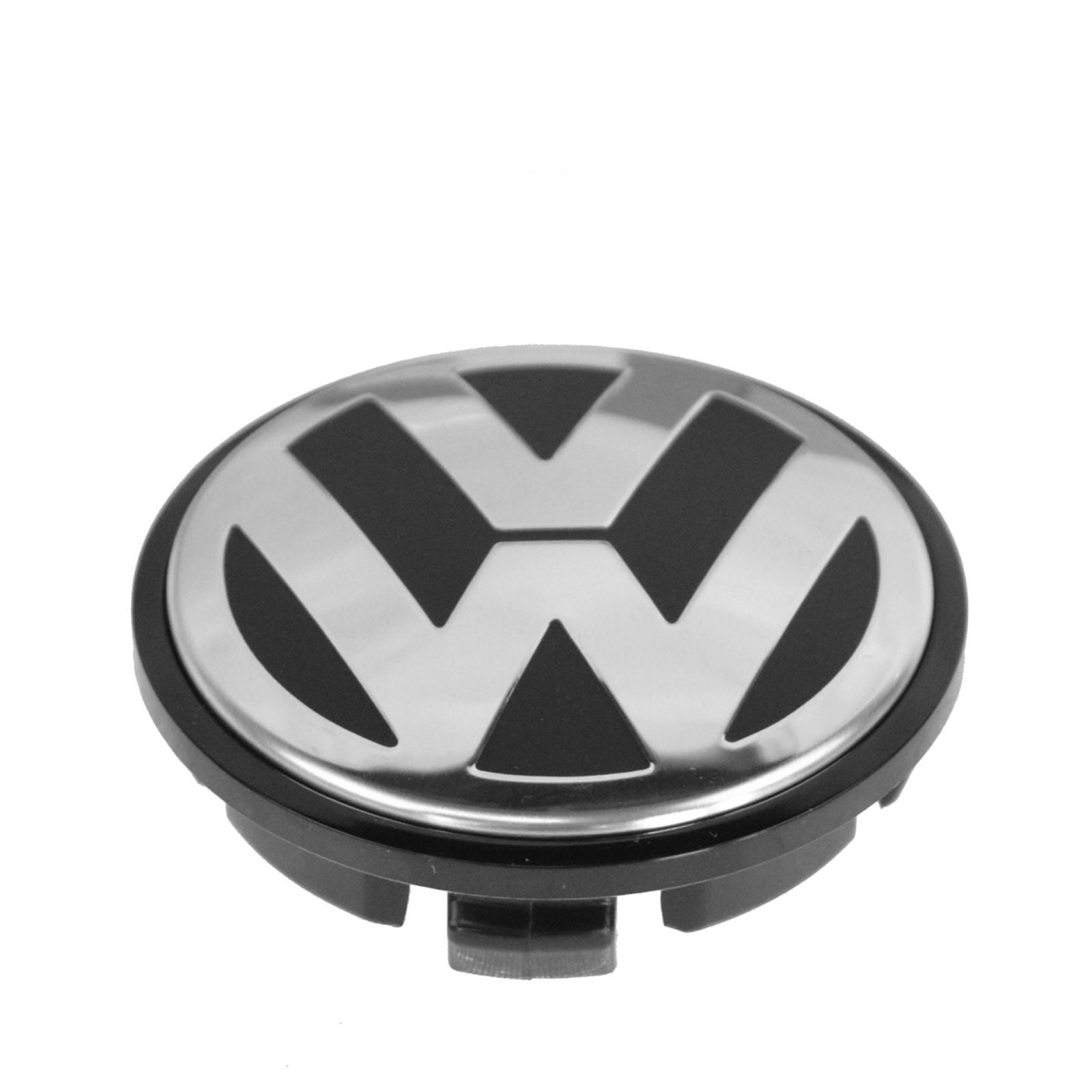 Chrome & Black 65mm Center Cap for Swagen VW for Golf for Jetta for ...