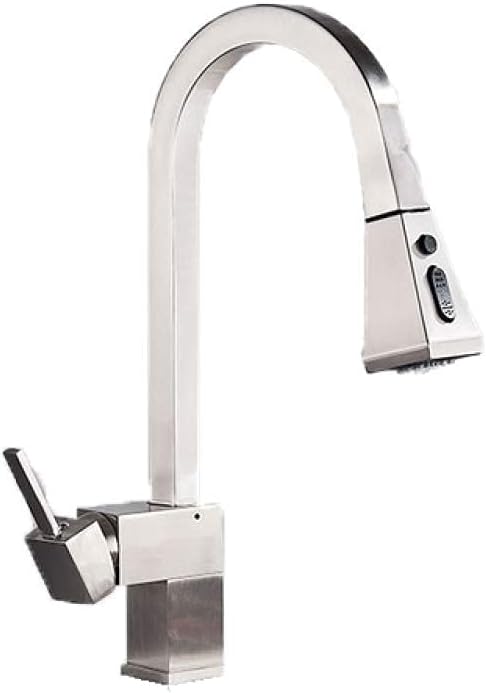 Chrome Blacked White Brushed Nickel Kitchen Basin Faucet Hot Cold ...
