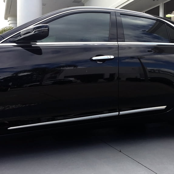 Chrome Body Side Moldings - Fits: 2011-2015 Chevy Volt Sedan (4 Piece ...