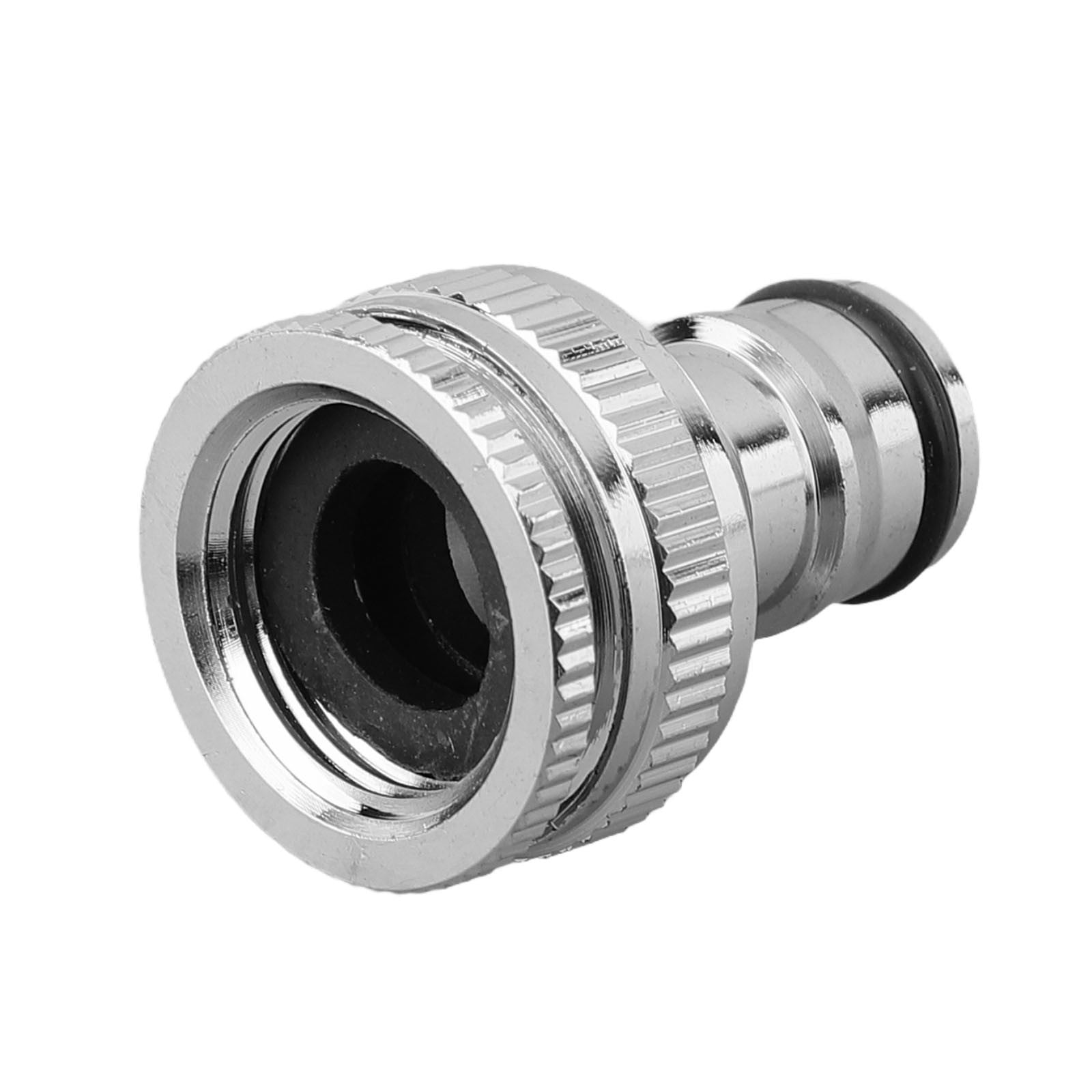 Chrome Brass Hose Tap Connector 3/4" 1/2" Threaded Garden Water Pipe ...
