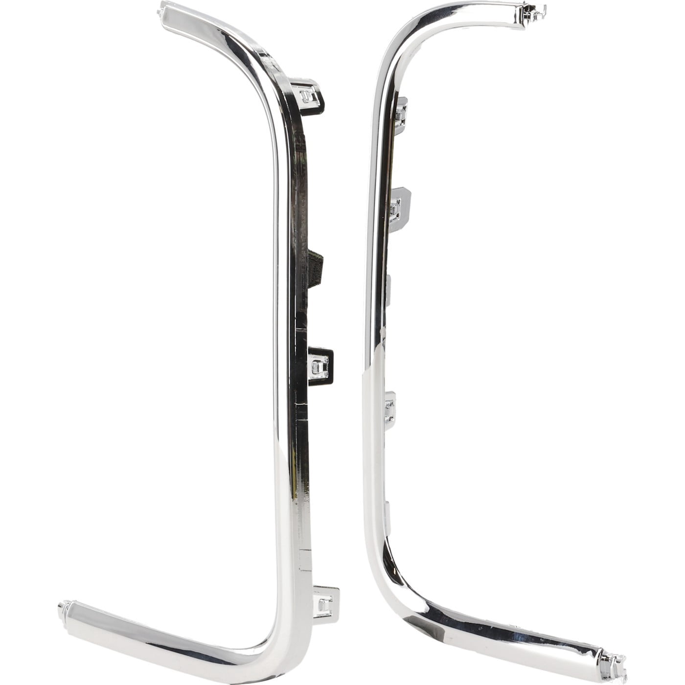 Chrome Bumper Bar Trims Molding Set of 2 for Front Drivers & Passengers ...