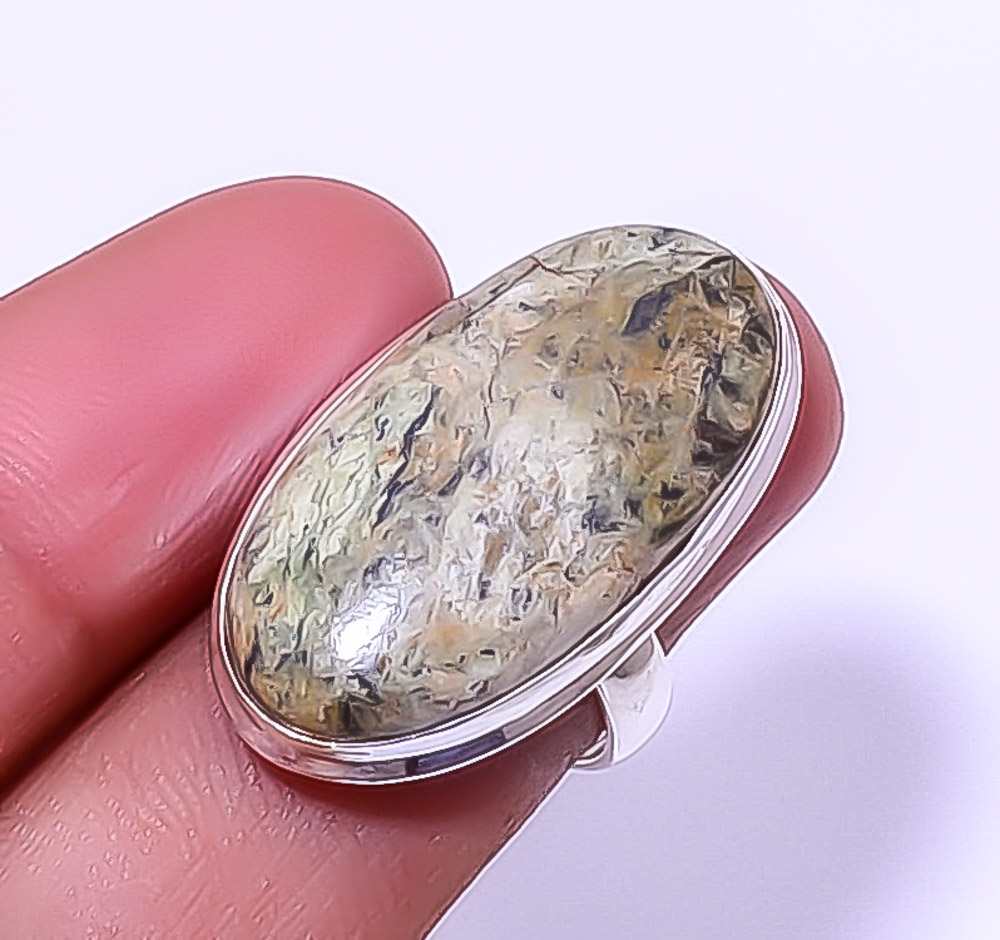 Chrome Chalcedony - Zimbabwe 925 Sterling Silver Handmade Ring ...