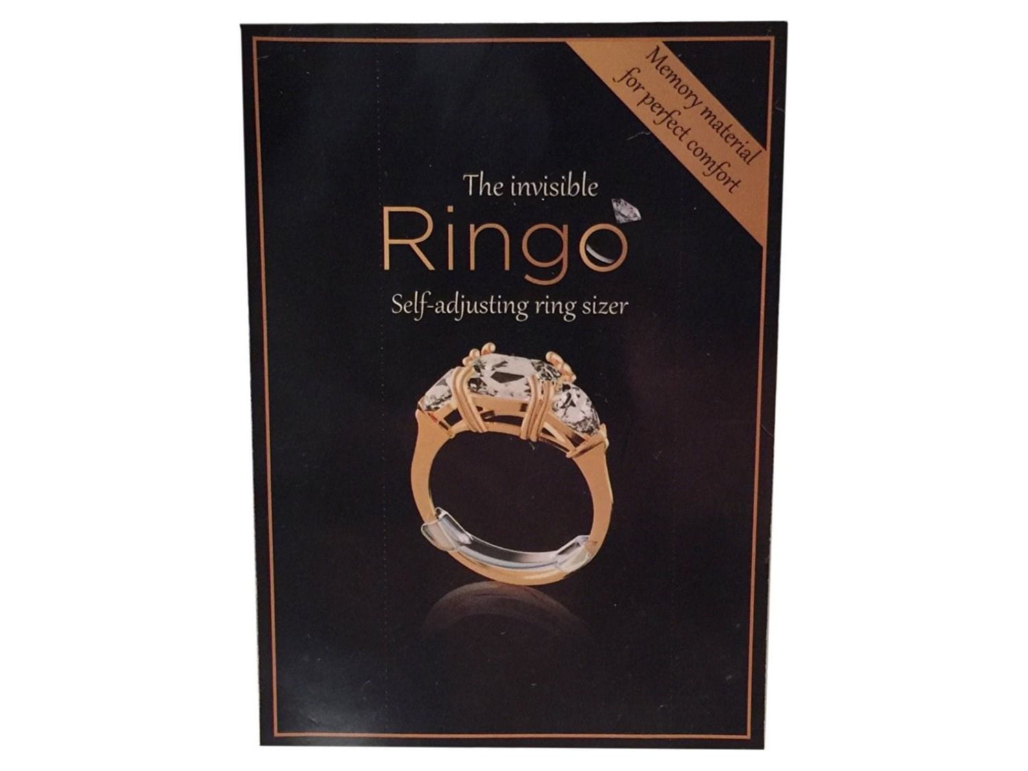 RINGO: Transparent Memory 6-Pack Invisible Ring Sizer with Auto-Locking ...