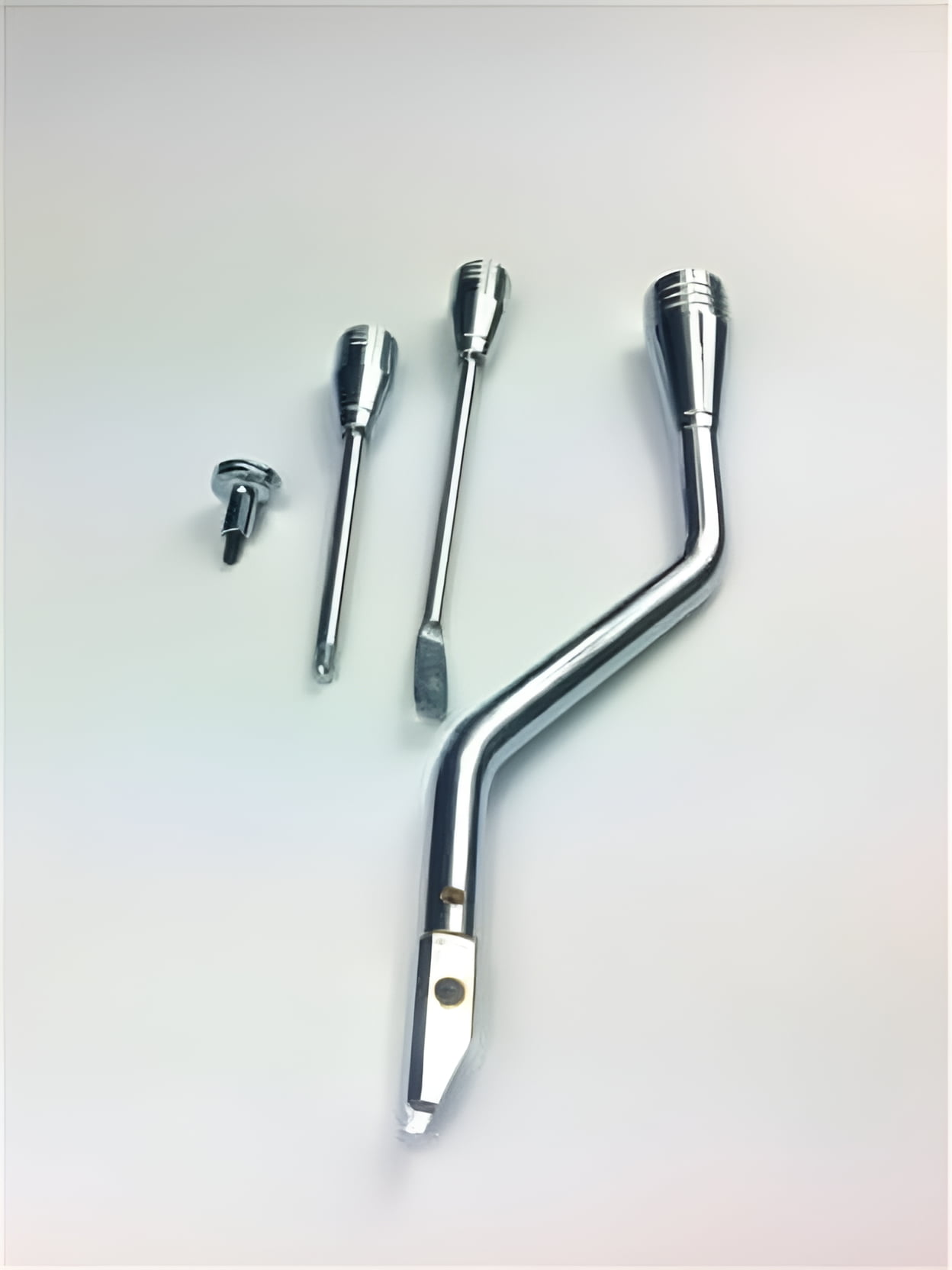 Chrome Column Shifter Lever Turn Signal Hazard Tilt Kit Gm Chevy Olds ...