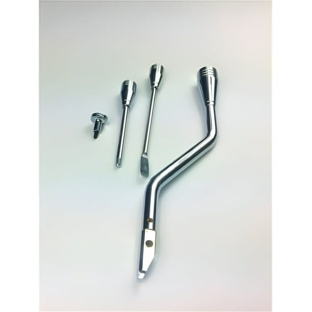 Chrome Column Shifter Lever Turn Signal Hazard Tilt Kit Gm Chevy Olds ...