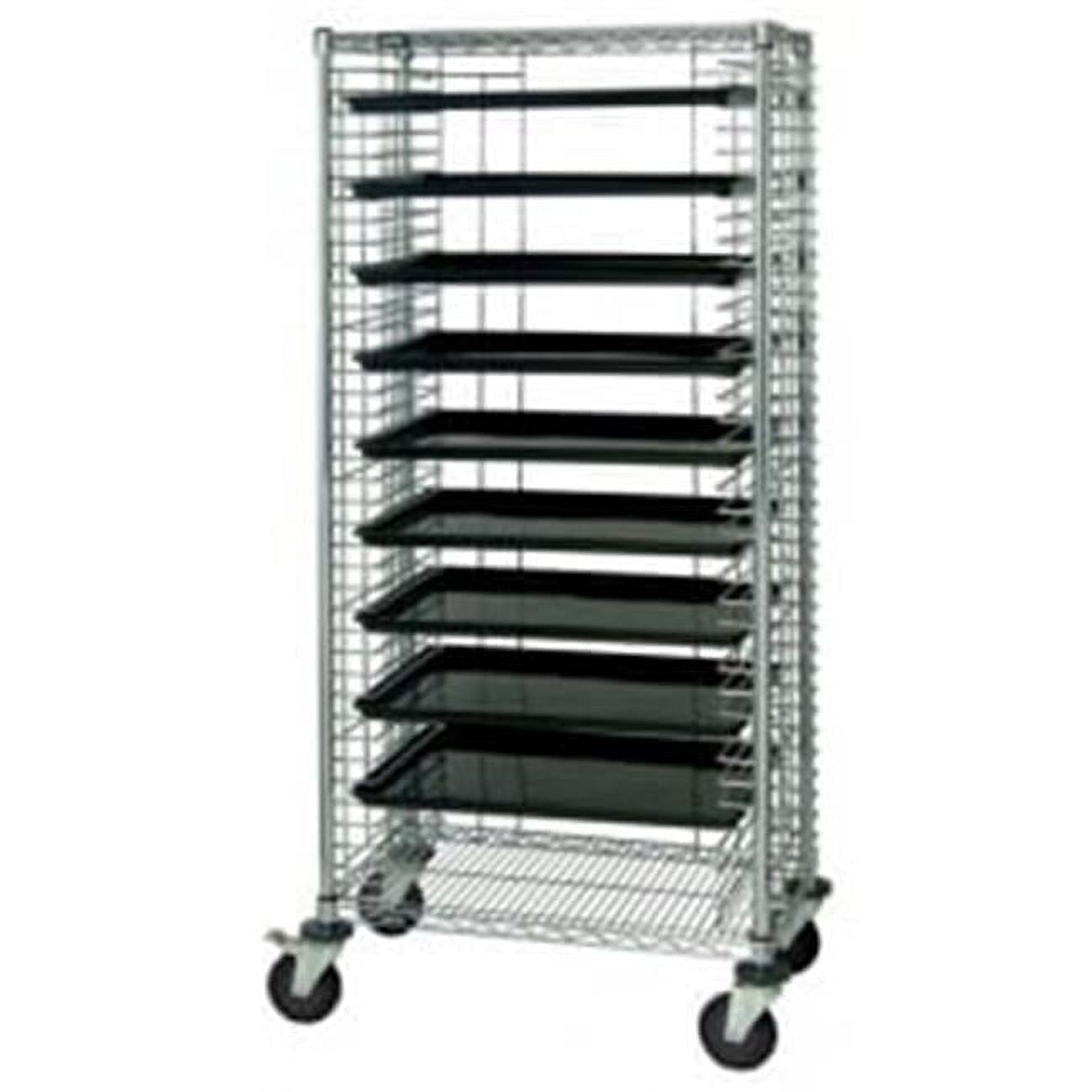 Chrome Conductive Systems Wire Shelving ESD Tray Carts - 30 x 18 x 69 ...