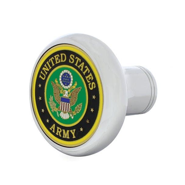 Chrome Deluxe Military Emblem Air Valve Knob - Walmart.com