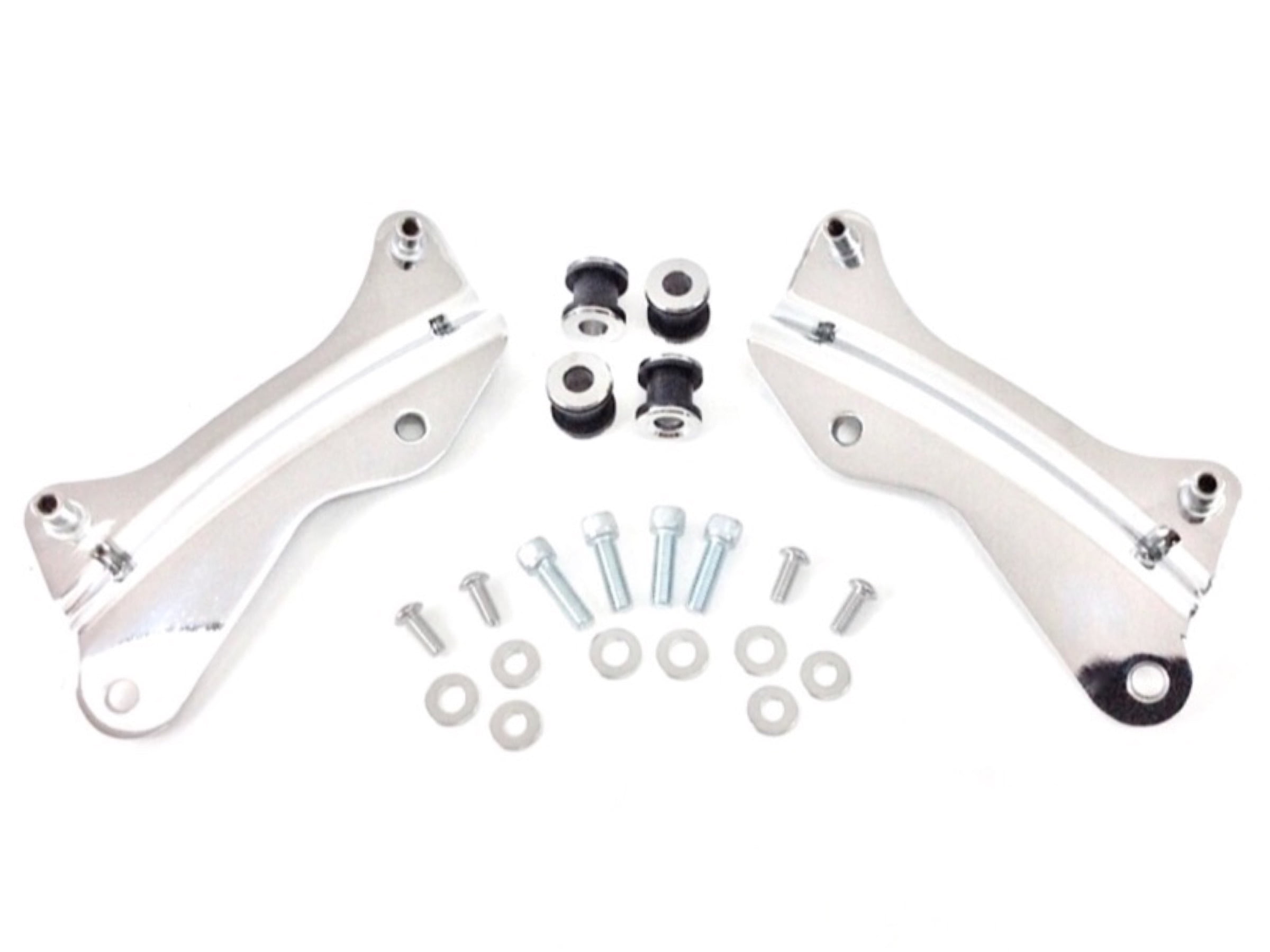 Chrome Detachable Sissy Bar Backrest 4 Point Docking Bracket Mount ...