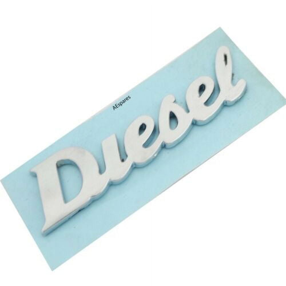 Chrome Diesel Emblem Decal Badge Adhesive For Car Jeeps - Walmart.com