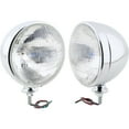 Chrome Dietz Type Headlights, Halogen Bulb, Universal Fit, High & Low ...
