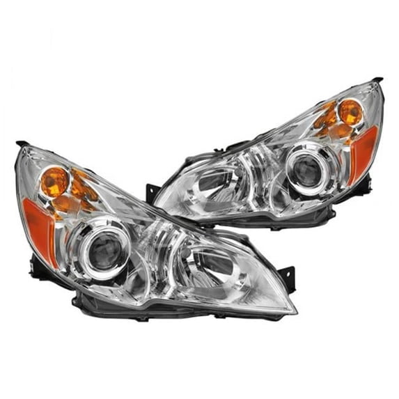 Chrome Factory Style Projector Headlights for 2010-2012 Subaru Legacy ...