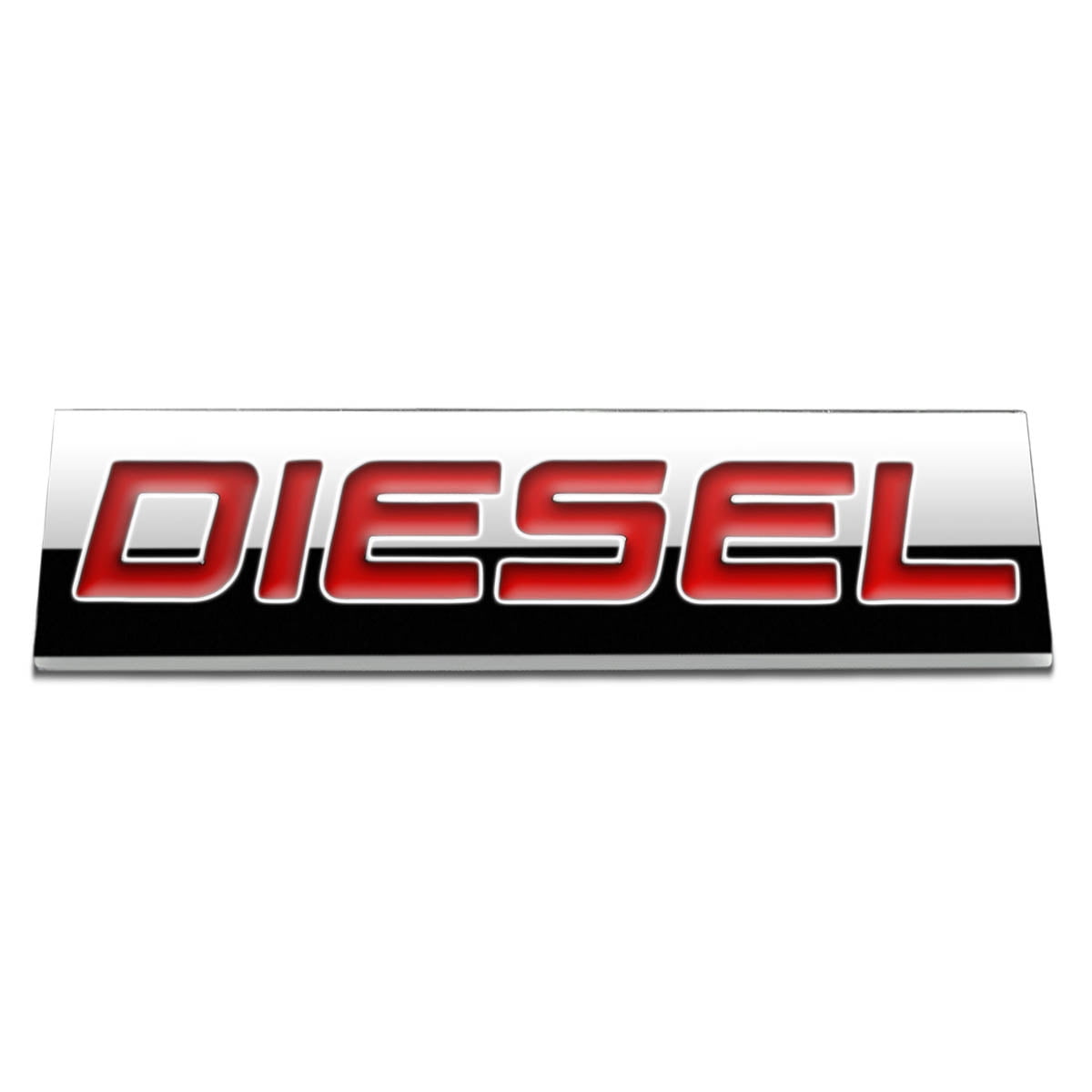Chrome Finish Metal Emblem Diesel Badge (Red Letter) - Walmart.com