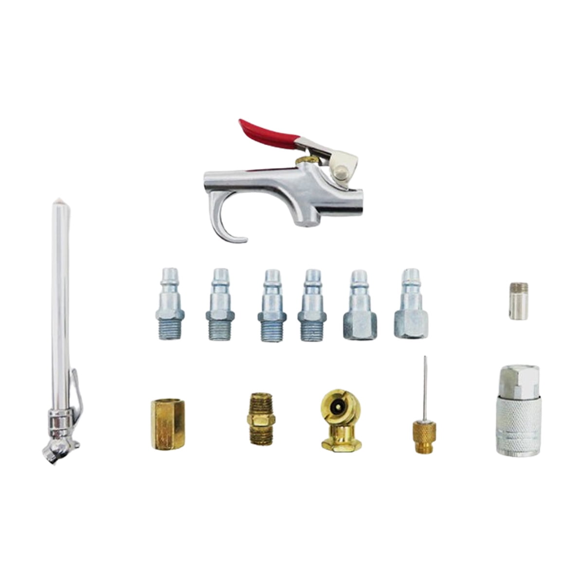 Chrome Finished Air Gun Assembly, Deluxe Kit with On-Board Air Supply ...