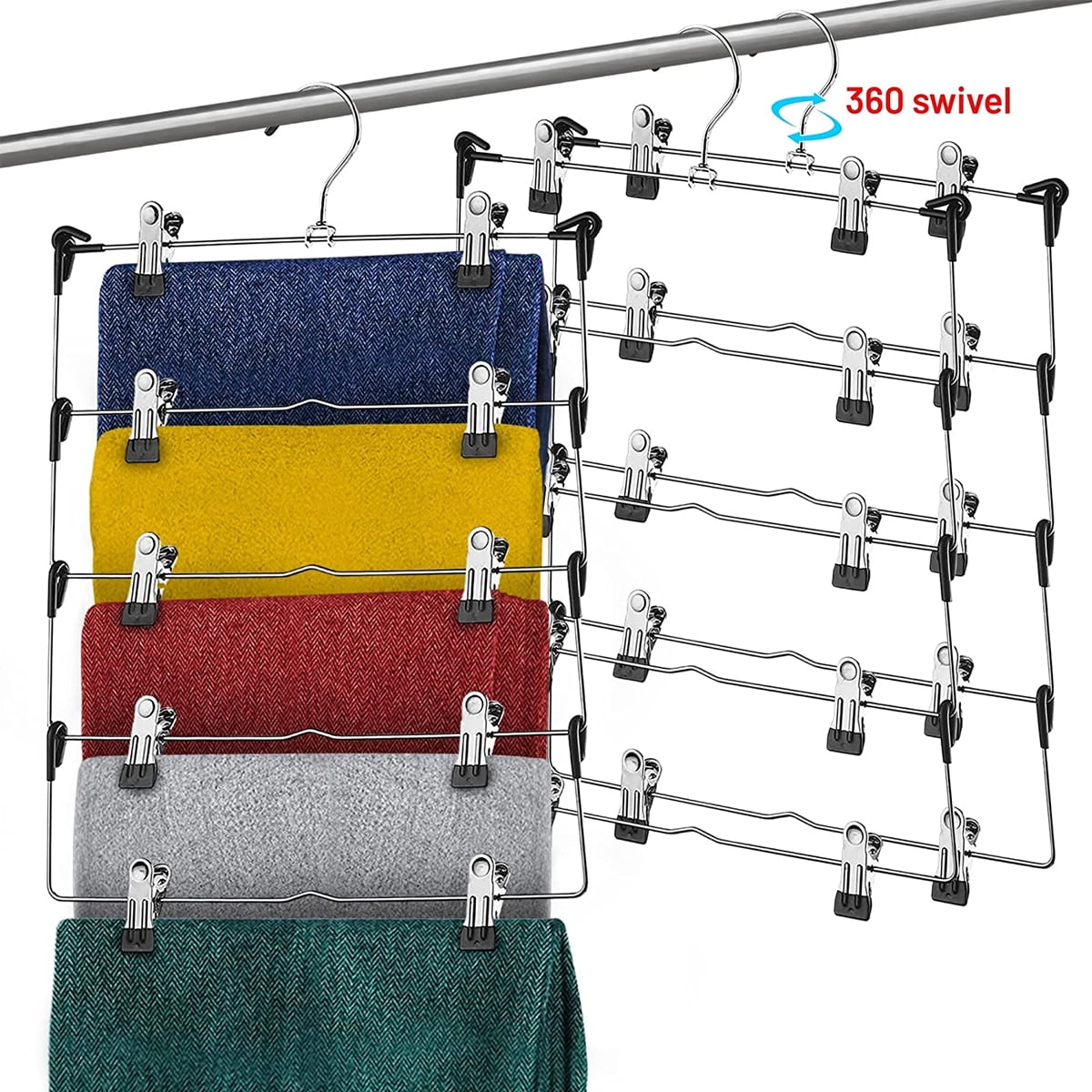 Chrome Finished Wardrobe Storage Solutions, Non-Bendable Skirt And Pant ...