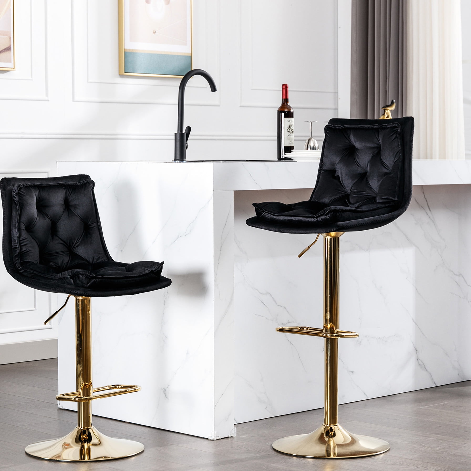 Chrome Footrest + Black Velvet - Rooftop Bar and Basement Bar ...