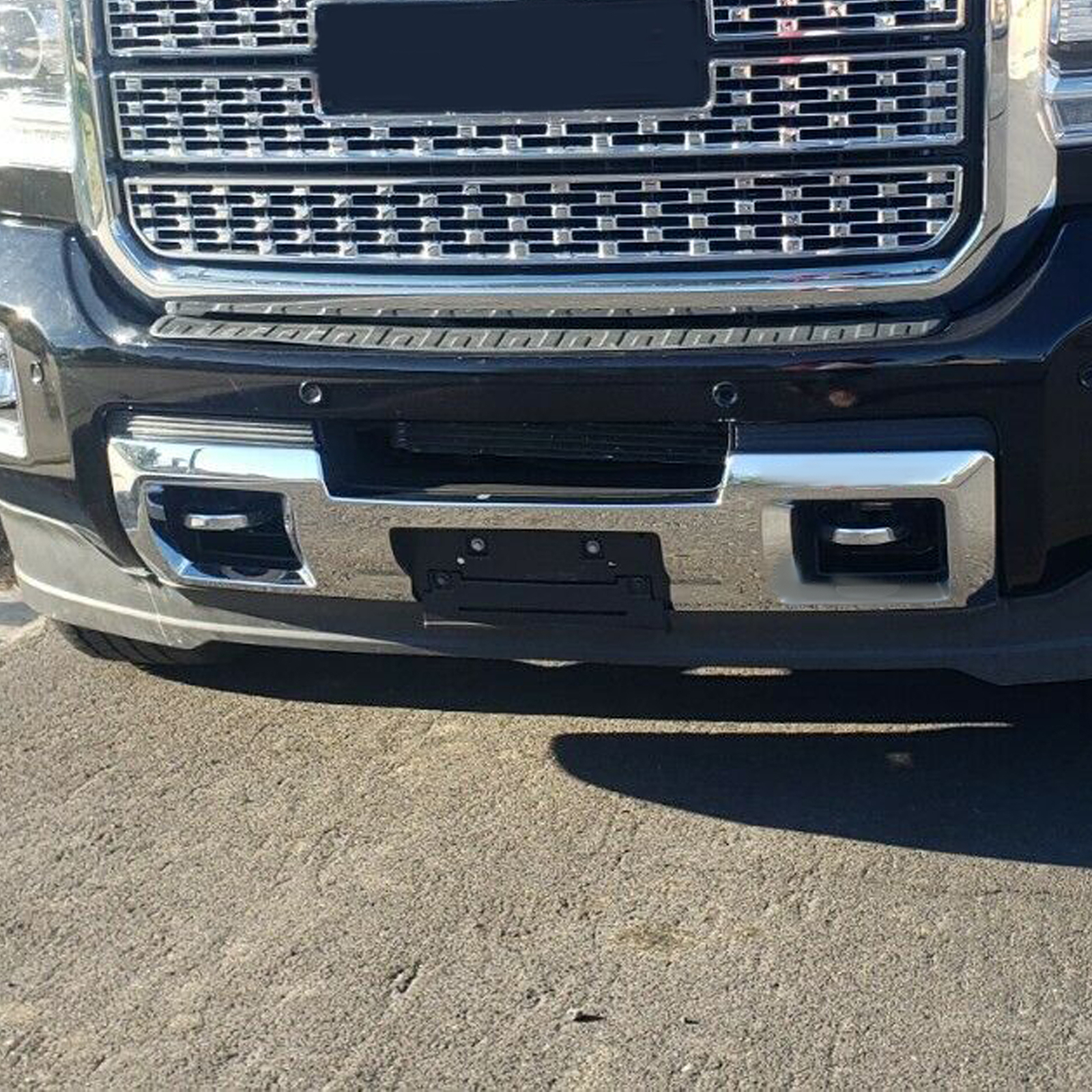Chrome For GMC Sierra 2500HD 3500HD 2015-2019 Front Bumper Skid Plate ...