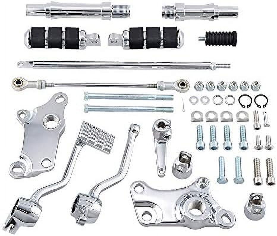 Chrome Forward Controls Motorcycle Shift Linkage Rod Footrest foot pegs ...