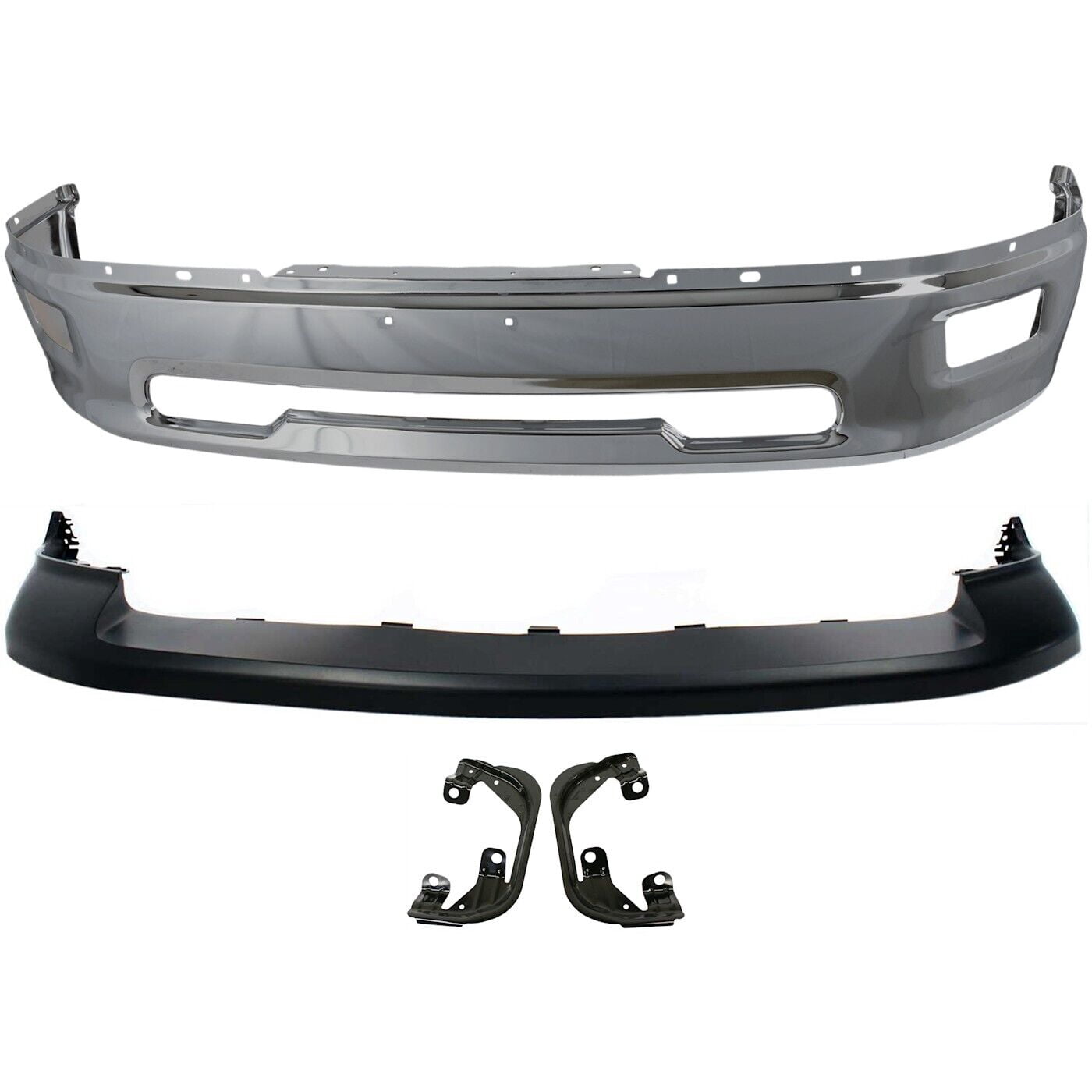 Chrome Front Bumper Face Bars for 2009-2010 for Ram 1500 for Dodge ...