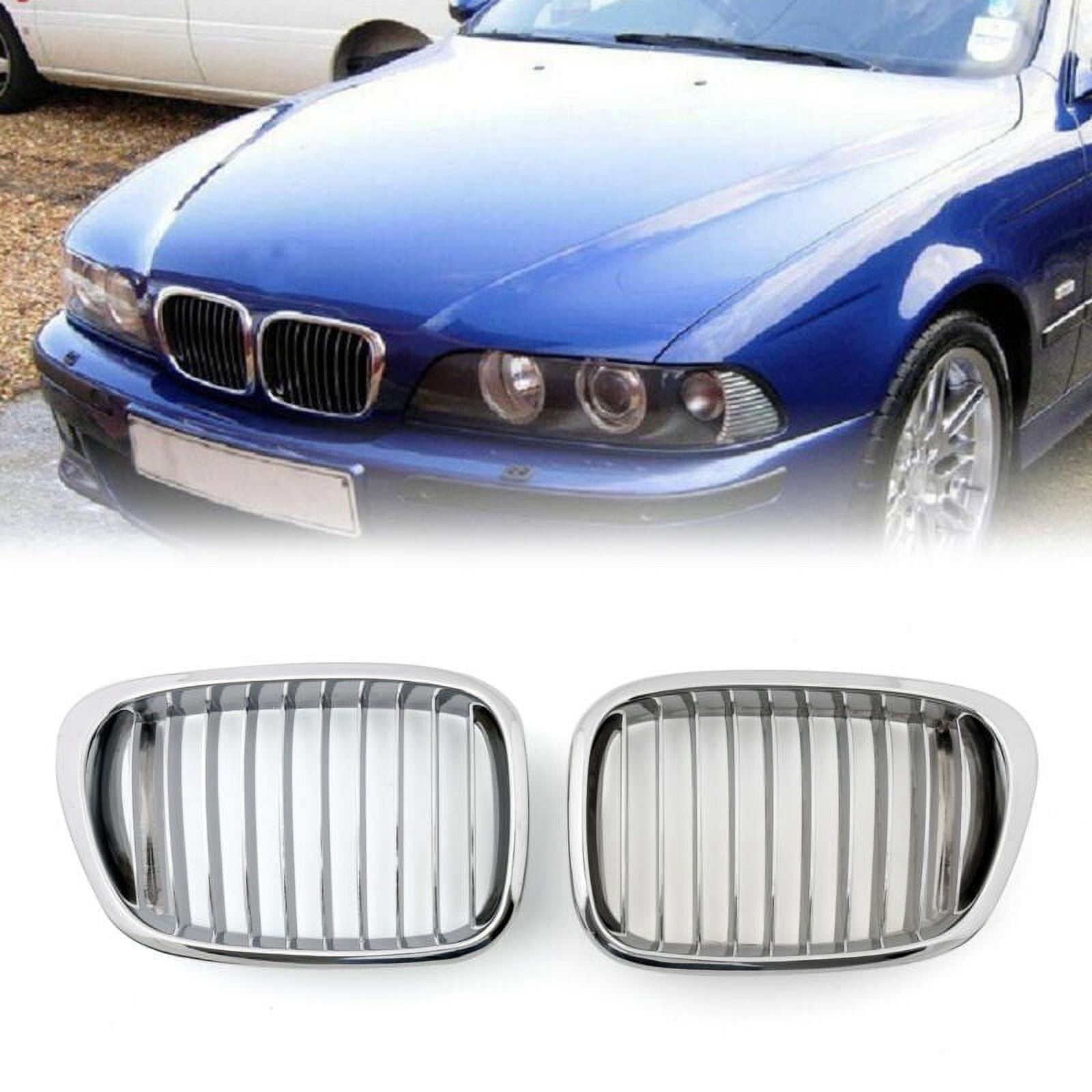 Chrome Front Kidney Grill Mesh Grille For BMW E39 1995-2003 5 Series ...
