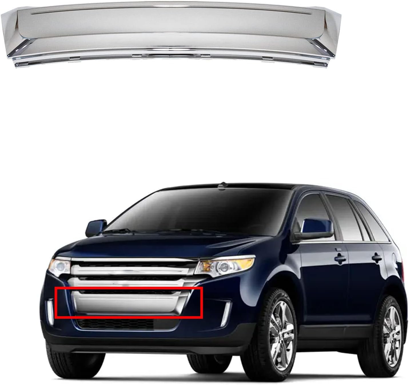 Chrome Front Lower Grille Moulding FO1087132 BT4Z8200E Replacement for ...