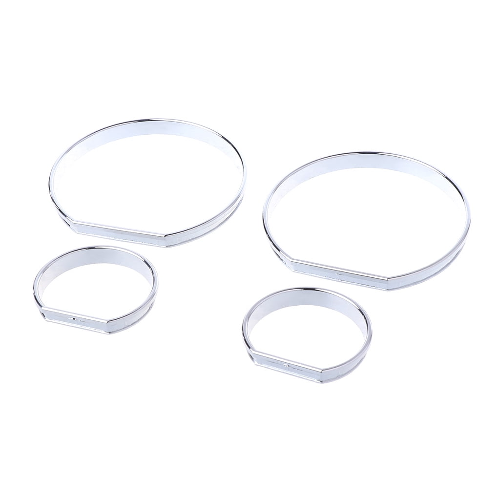 Chrome Gauge Dash Dial Rings Bezel Trim Speedometer AC M-Tech For E46 ...