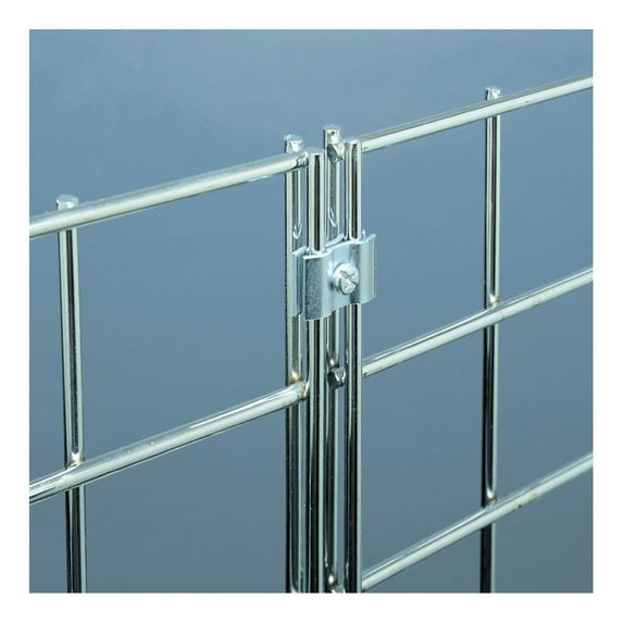 Chrome Gridwall Joining Clips - Grid Panel Joiner Connectors - 8 Pack ...