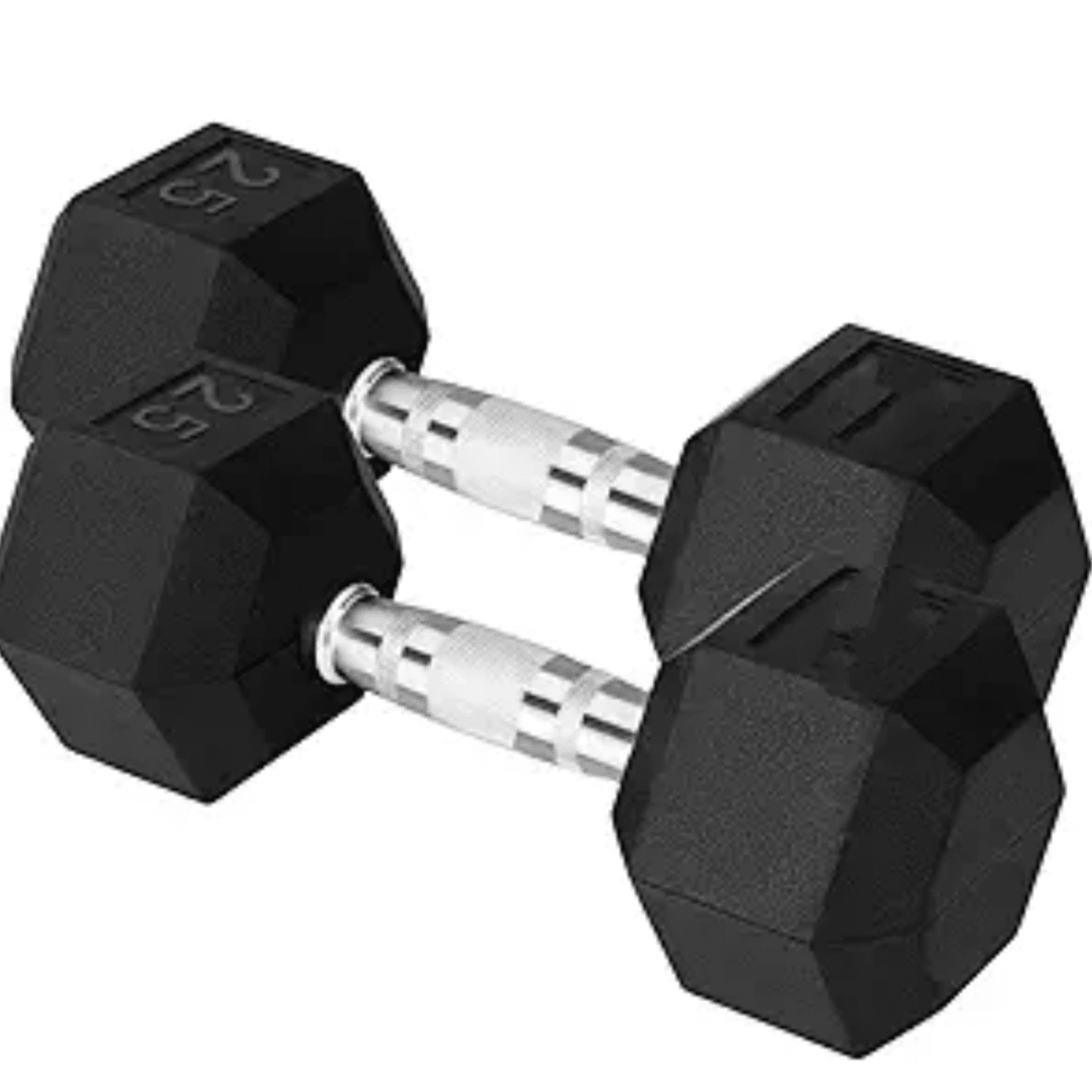 Chrome Grip Encased Hex Dumbbells – Hand Weights With Anti-Slip ...