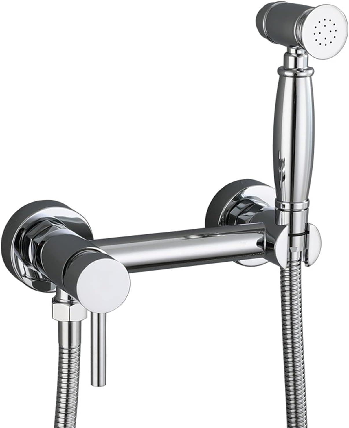 Chrome HandheldToilet Sprayer Kit with Cold and Hot Water, Wall Mounted ...