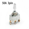 Chrome Heavy Duty 50A Toggle Switch with On/Off/On Function and 3 Pin ...