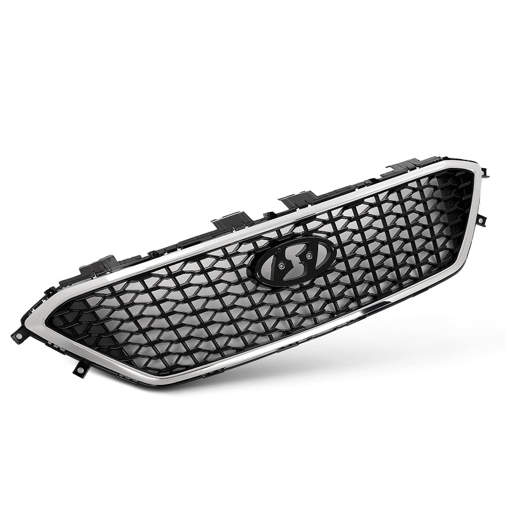 Chrome Honeycomb Front Upper Grille W/O Radar Hole Fit for 2015-2017 ...