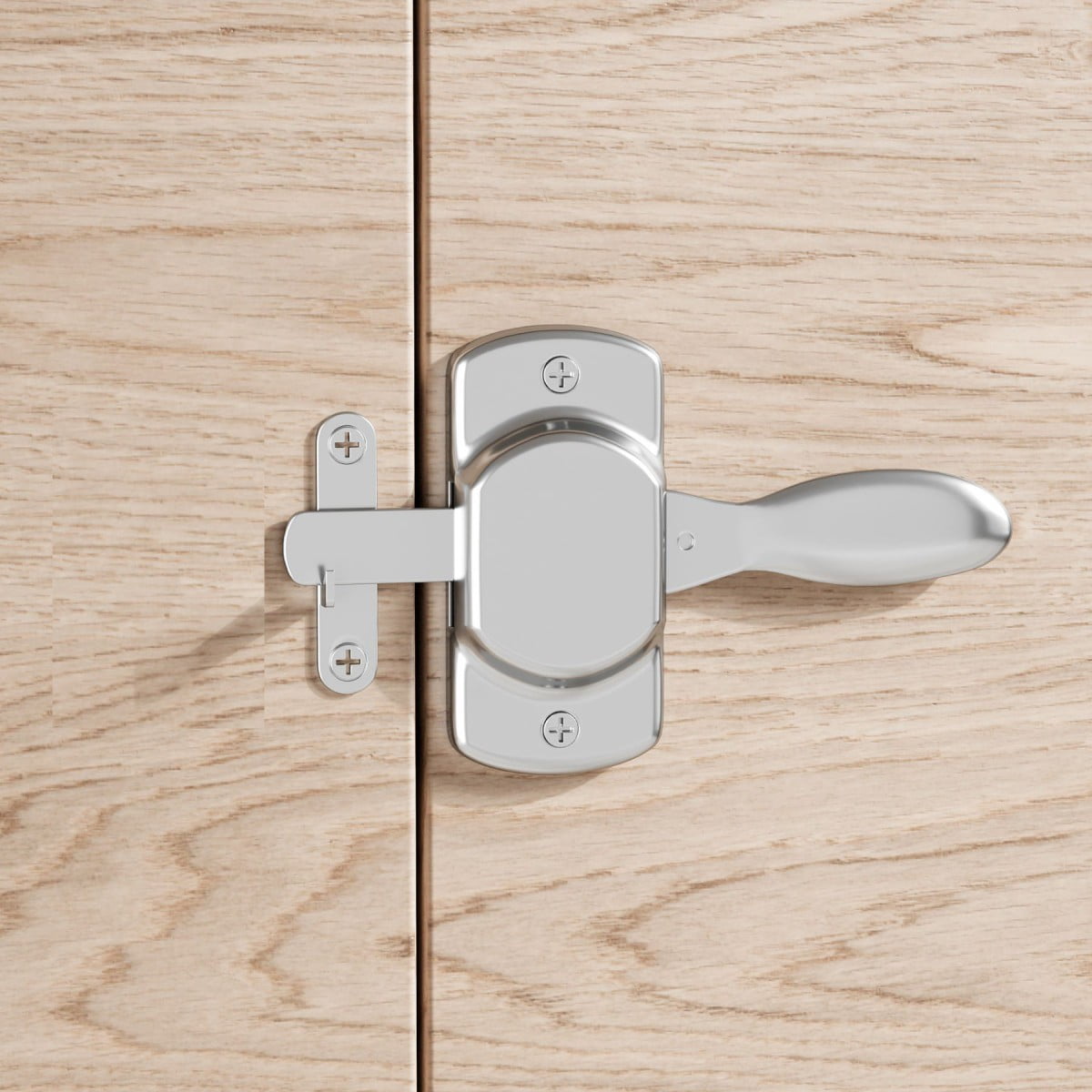 Chrome Hoosier Icebox Right Side Latch cupboard latch Lock Renovators ...